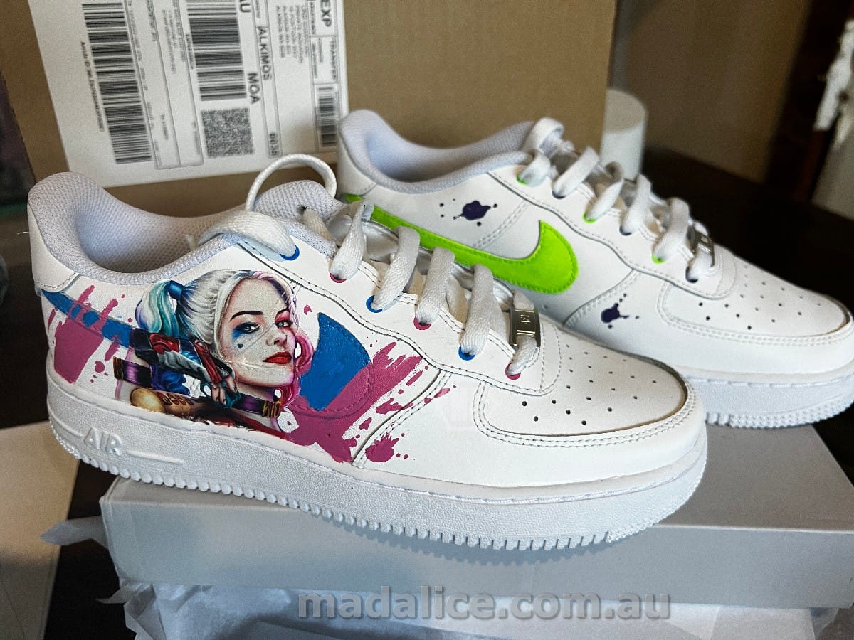 Custom Sneaker Art - MAD ALICE CUSTOM KICKS